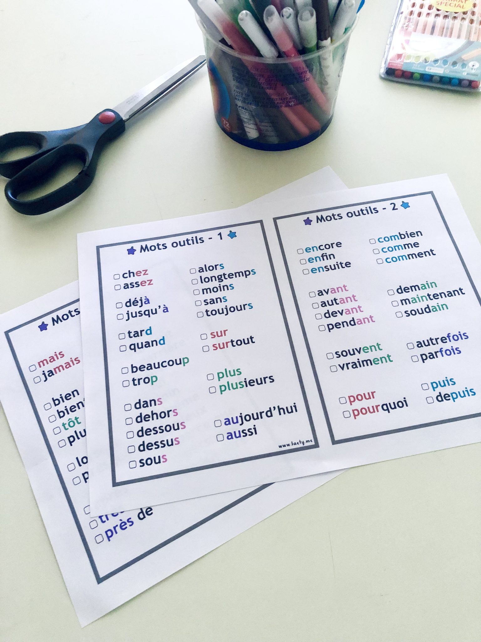 Mots-outils selon MHF – Ressources pédagogiques