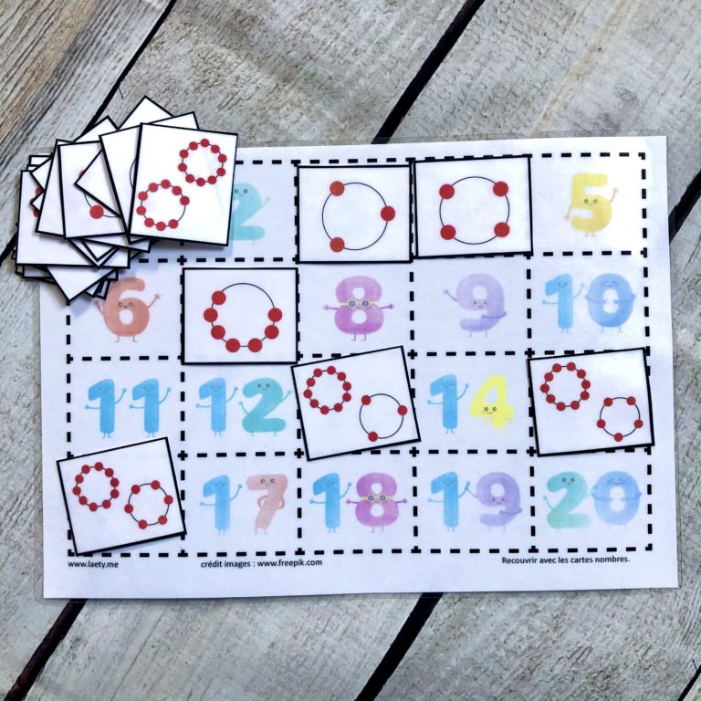 Puzzle des nombres jusqu’à 20 – Ressources pédagogiques