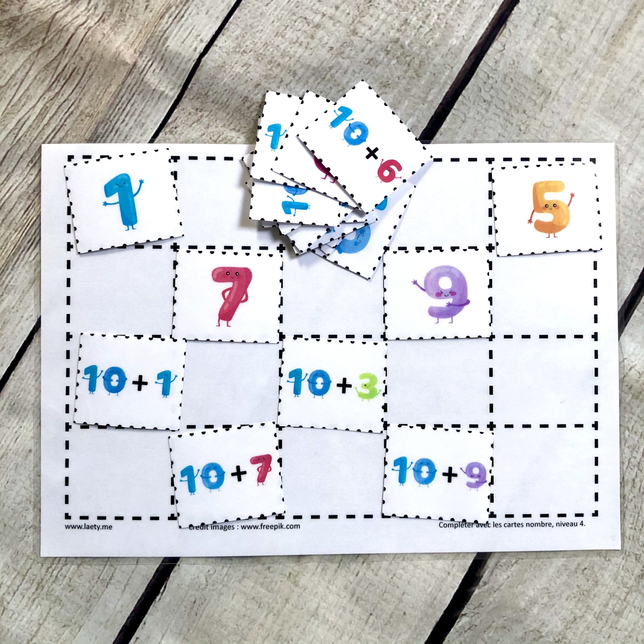 Puzzle des nombres jusqu’à 20 – Ressources pédagogiques