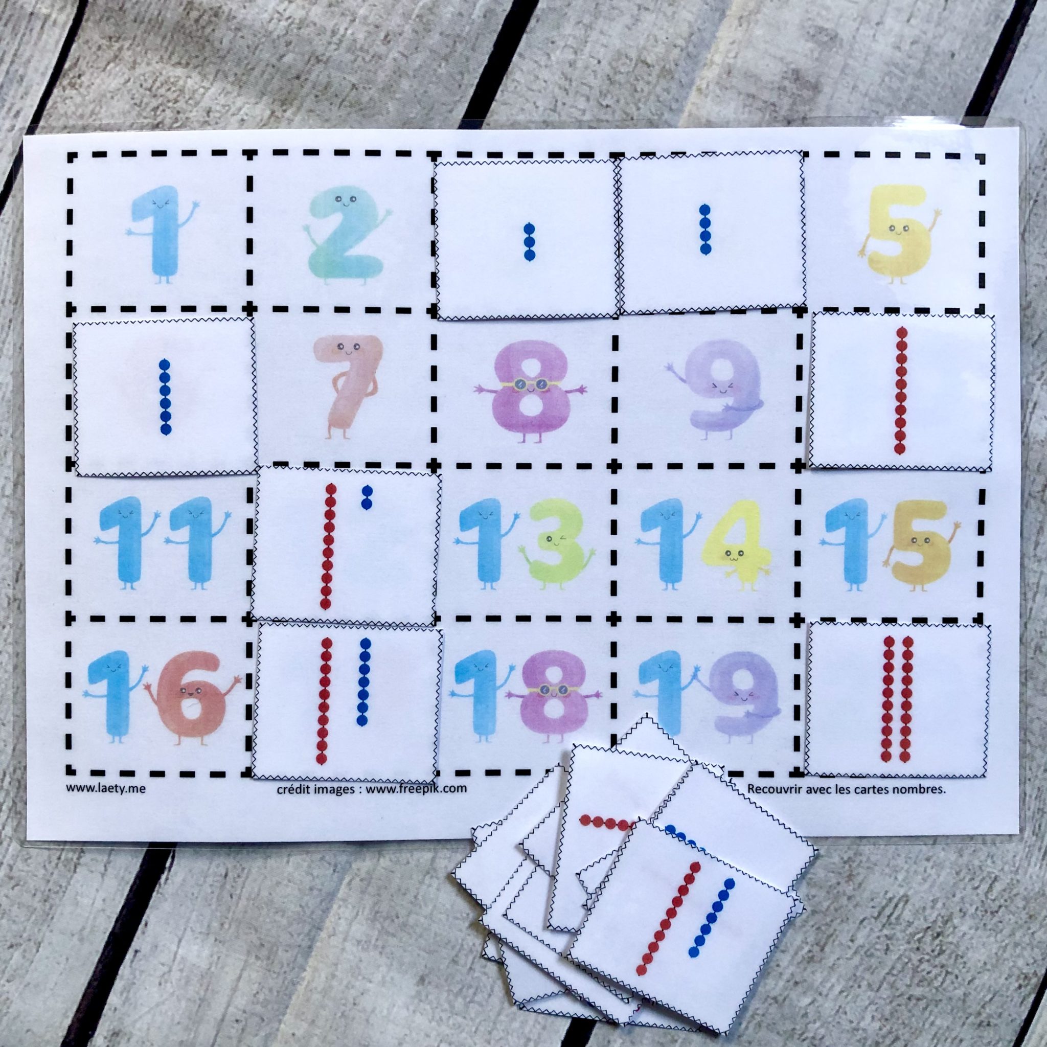 Puzzle des nombres jusqu’à 20 – Ressources pédagogiques