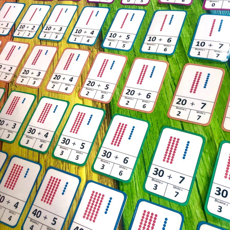 Cartes des nombres Montessori – Ressources pédagogiques