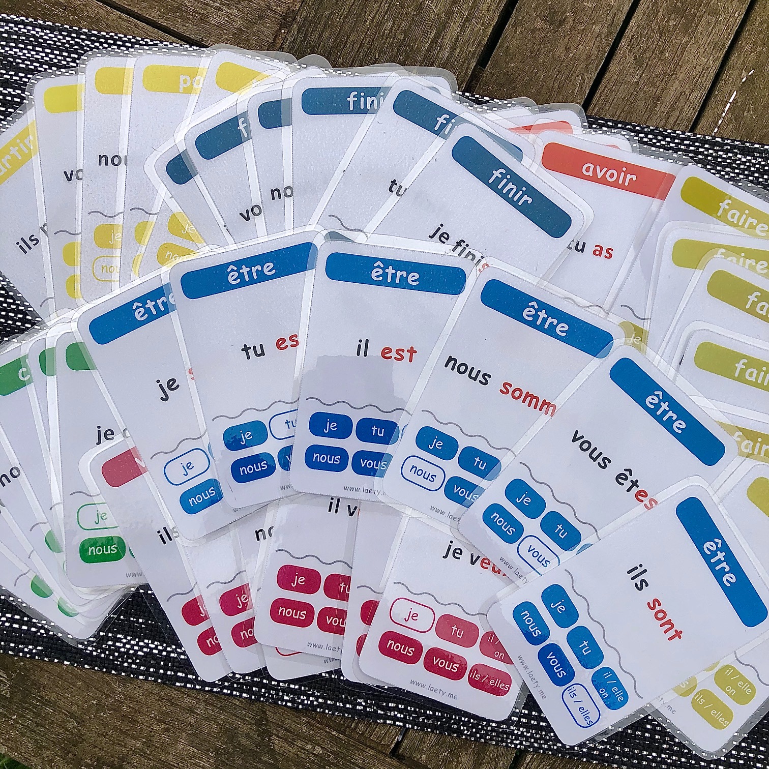 Jeu de 7 familles – conjugaison – Présent – Ressources pédagogiques