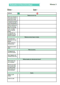 Repères pour évaluer l’écriture/l’encodage. – Ressources pédagogiques