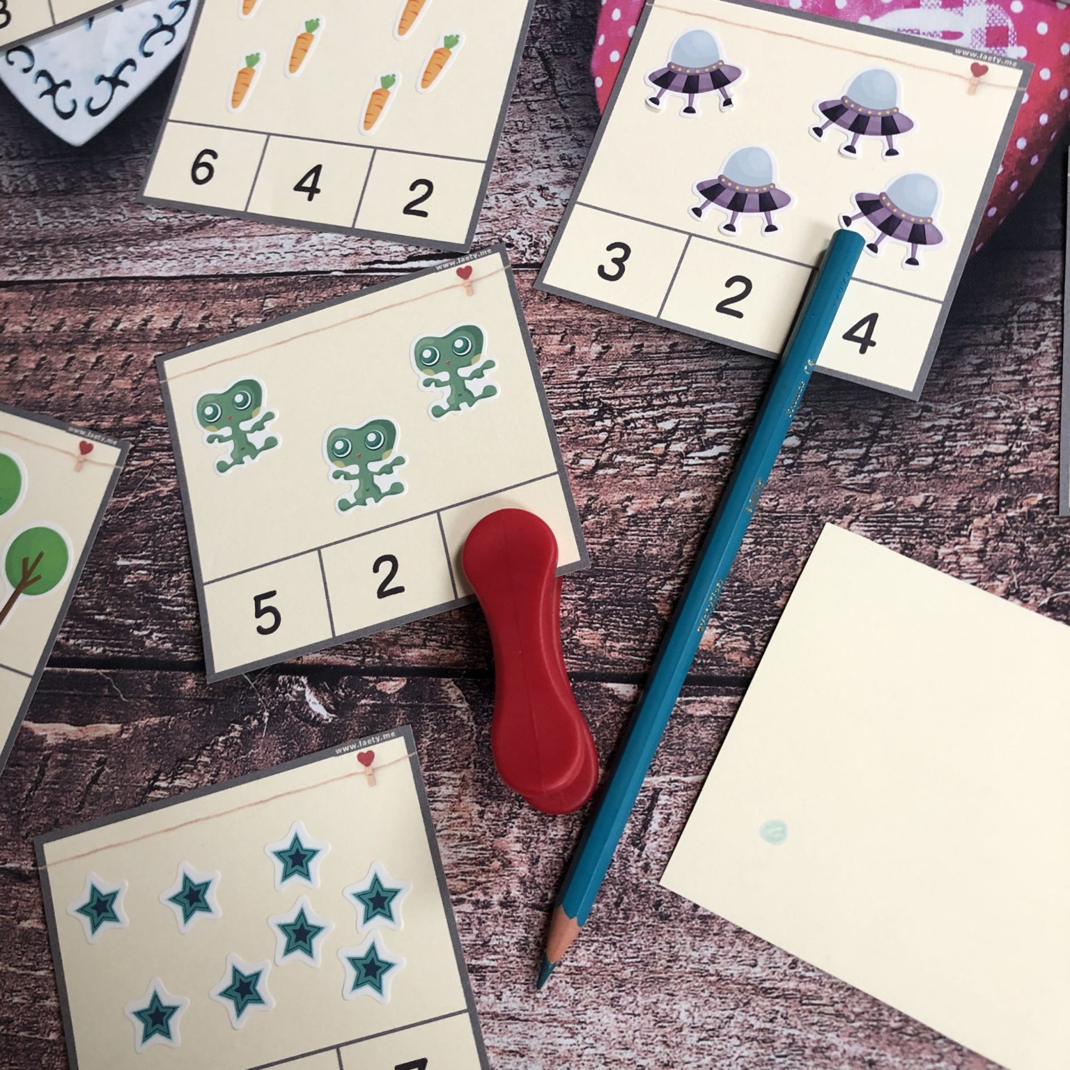 Des cartes à pince DIY pour les petites quantités – Ressources pédagogiques